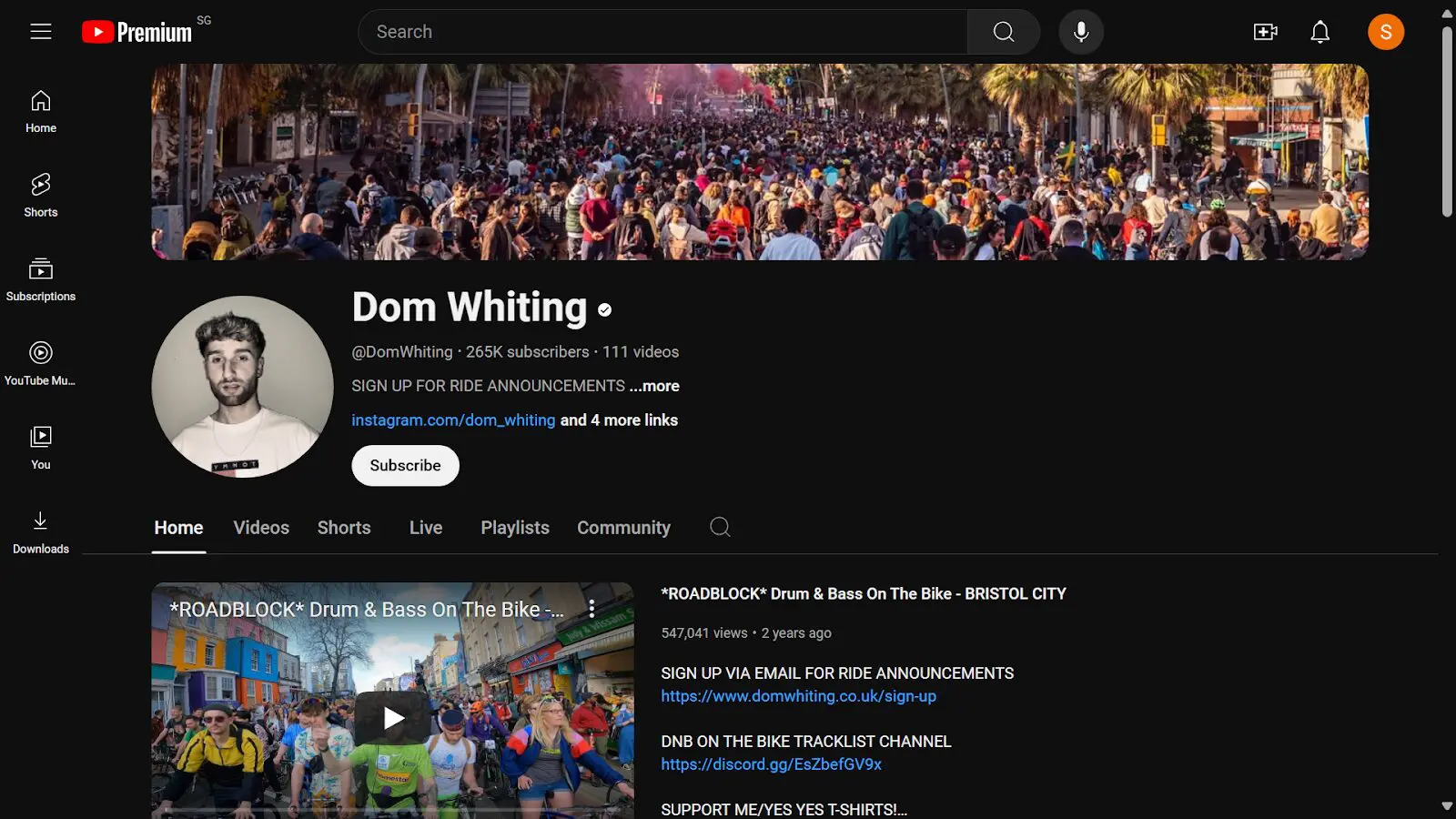 Dom Whiting The Travelling DJ on the Bike Revolutionizing Drum and Bass ...